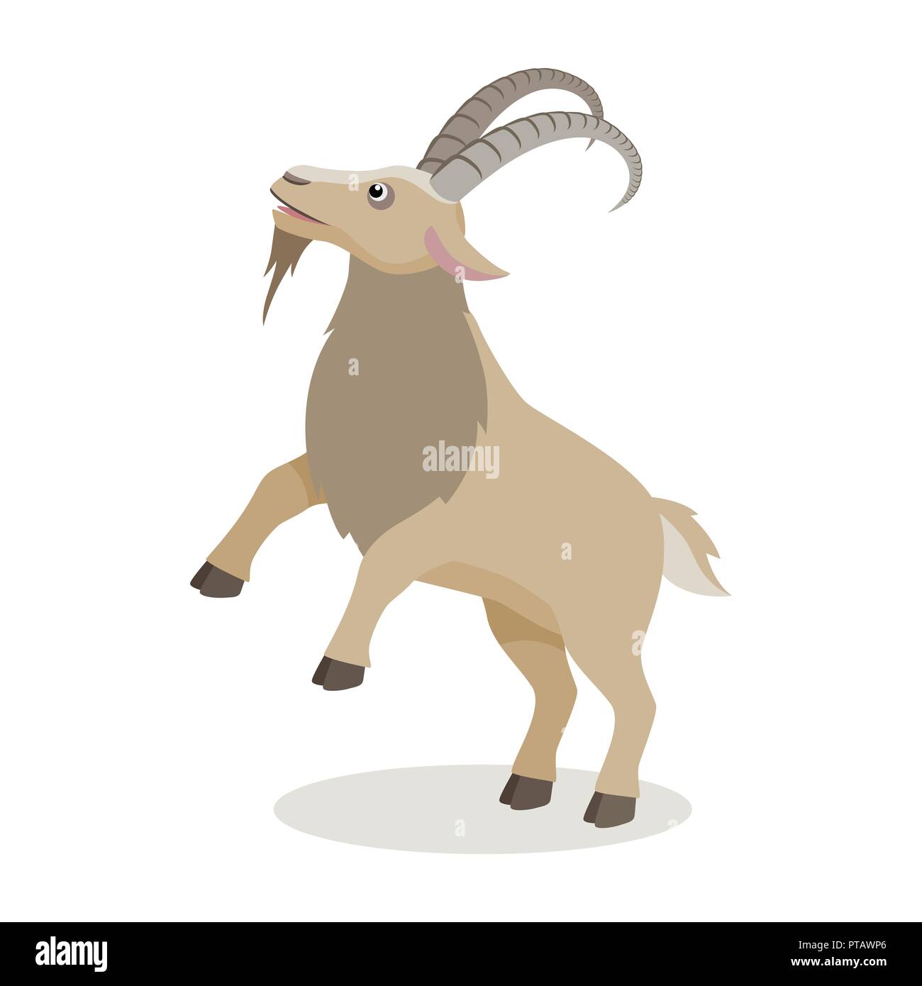 Goat cartoon illustration Immagini Vettoriali Stock - Alamy