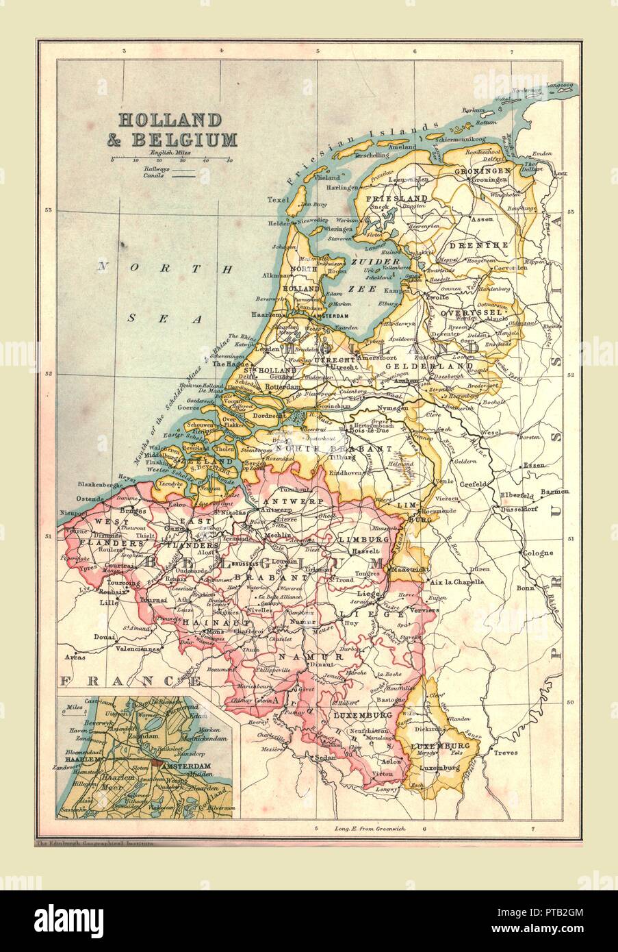 Mappa di olanda immagini e fotografie stock ad alta risoluzione - Alamy