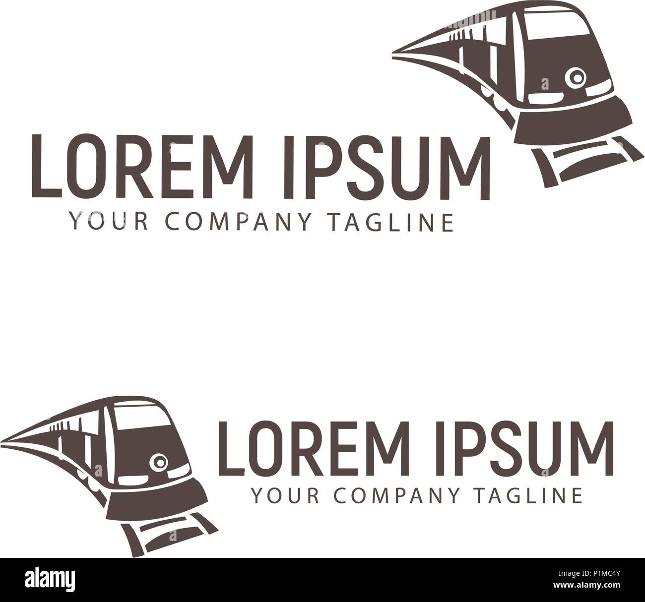 Train logo design Immagini Vettoriali Stock - Alamy
