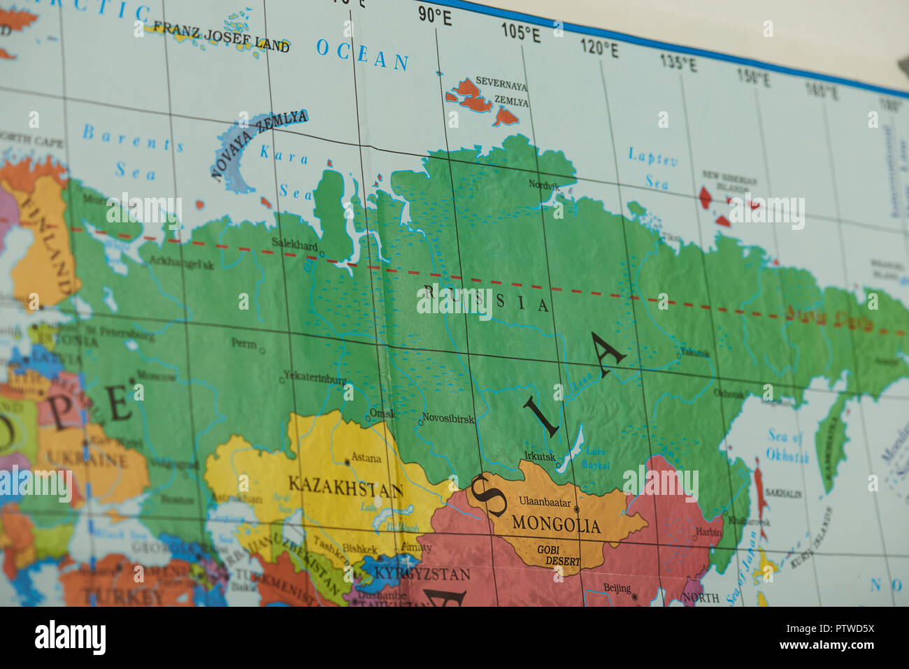 Mappa politica russia immagini e fotografie stock ad alta risoluzione ...