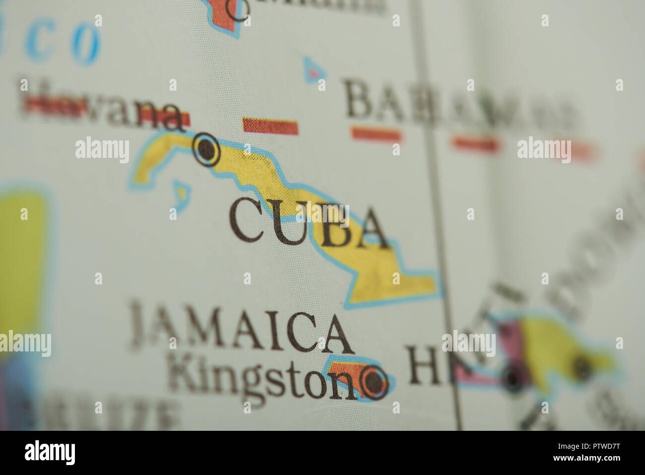 Mappa turistica di cuba immagini e fotografie stock ad alta risoluzione ...