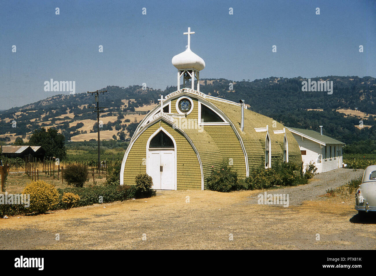 1950s, storico, Asti, California, cappella di riposo italo-svizzera a ...