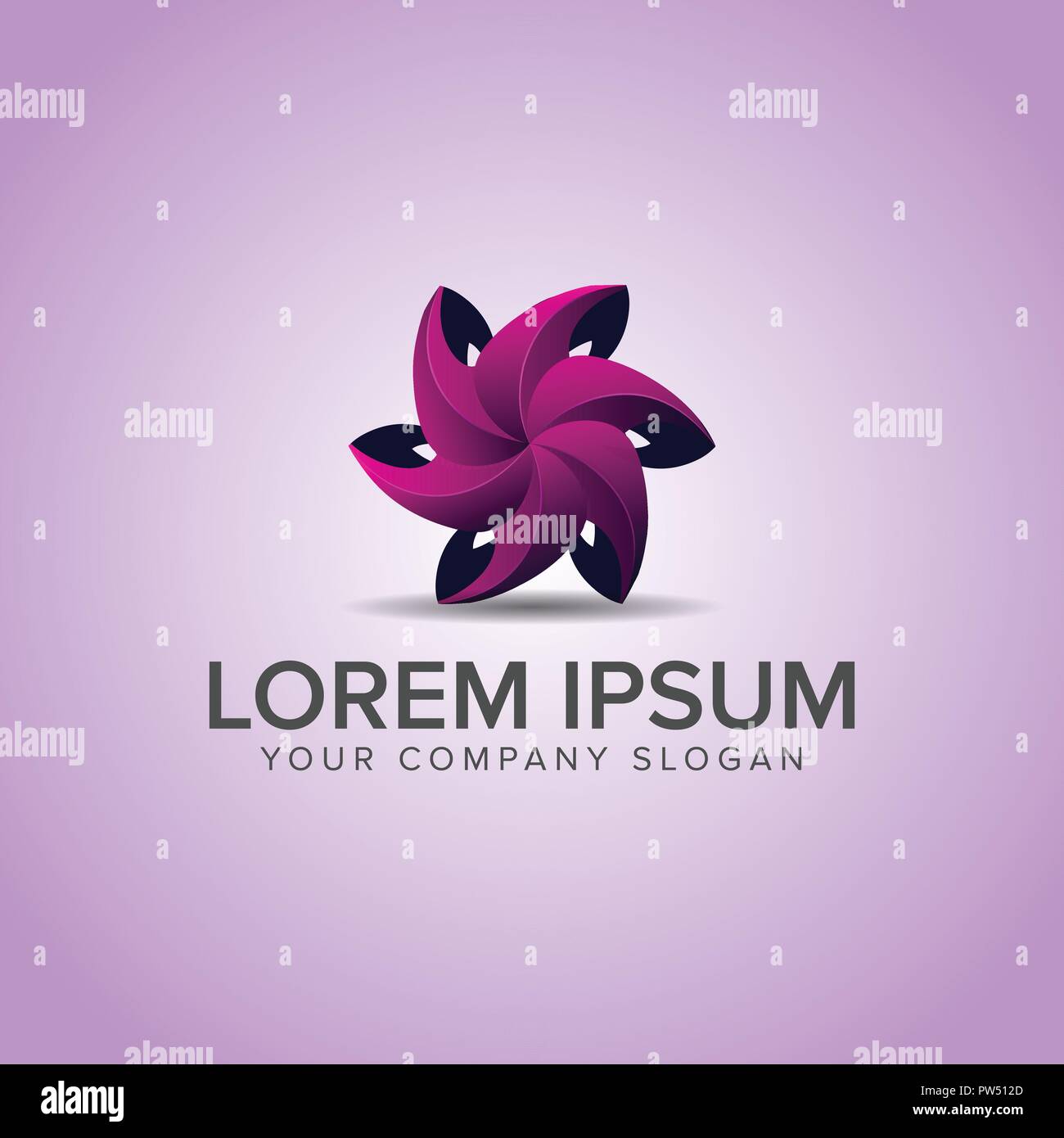 3d flower Immagini Vettoriali Stock - Alamy