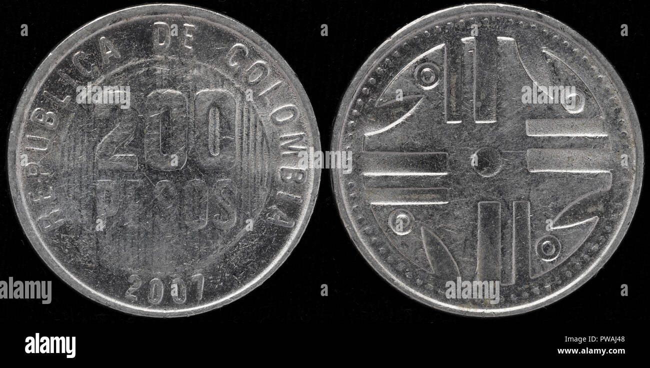 Moneta del peso colombiano immagini e fotografie stock ad alta ...