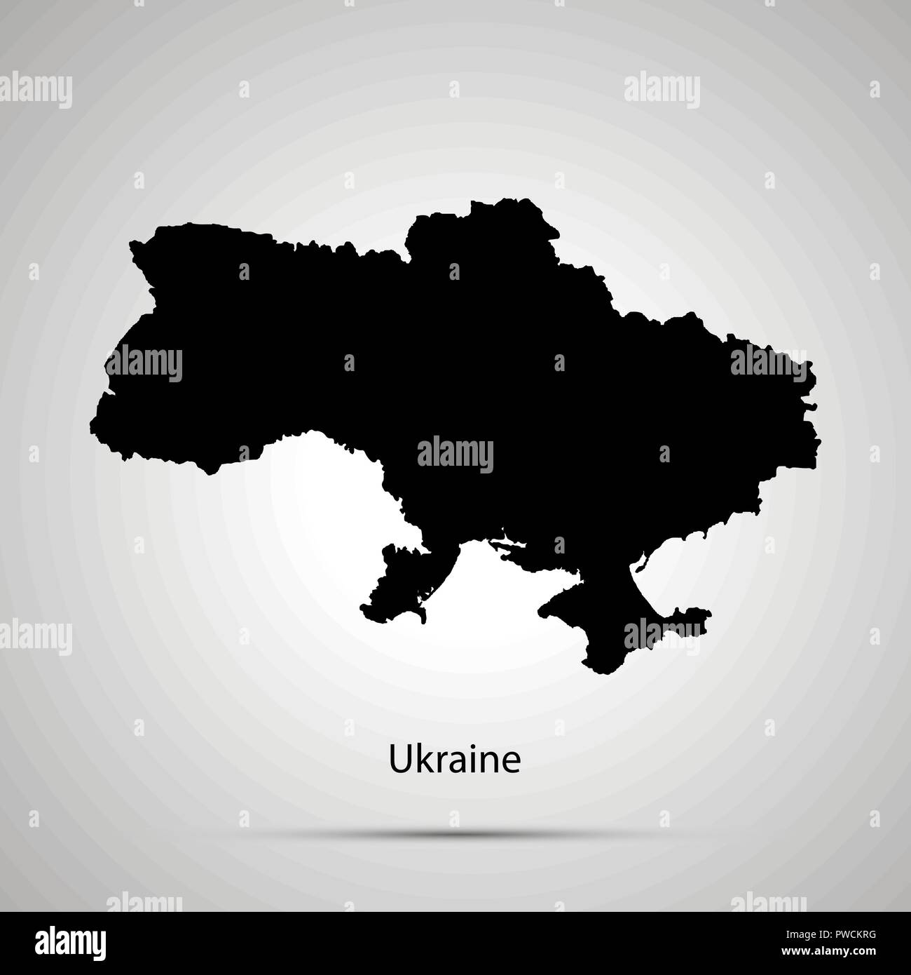 Mappa confini ucraina Immagini Vettoriali Stock - Alamy