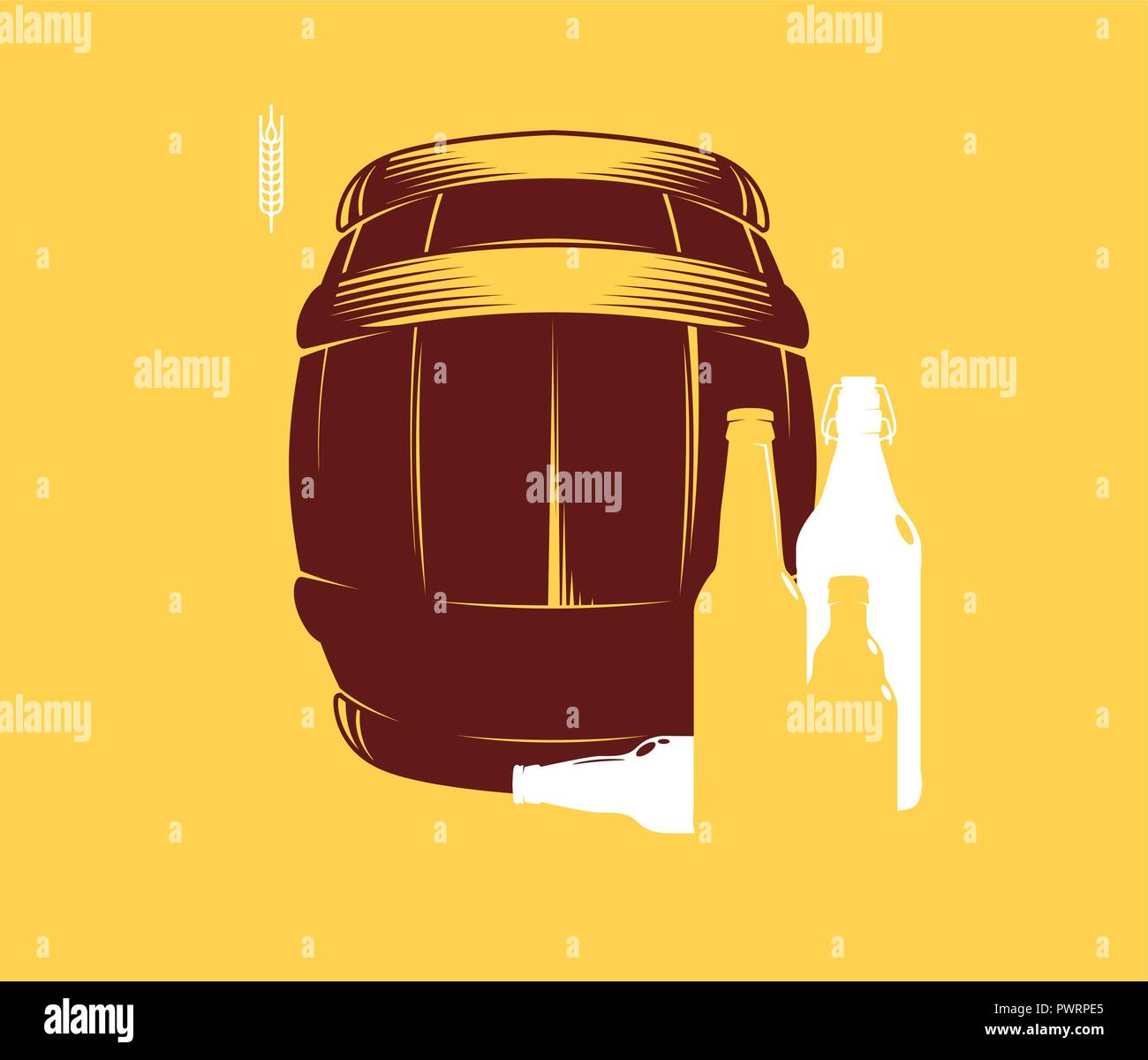 Logo della birra Immagini Vettoriali Stock - Alamy