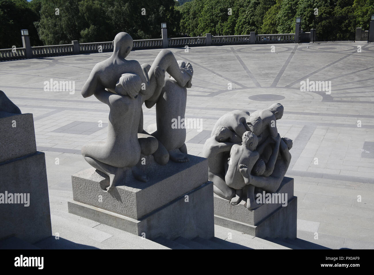 Parco delle Sculture di Vigeland, Fragner Park, Oslo, Norvegia. Il ...