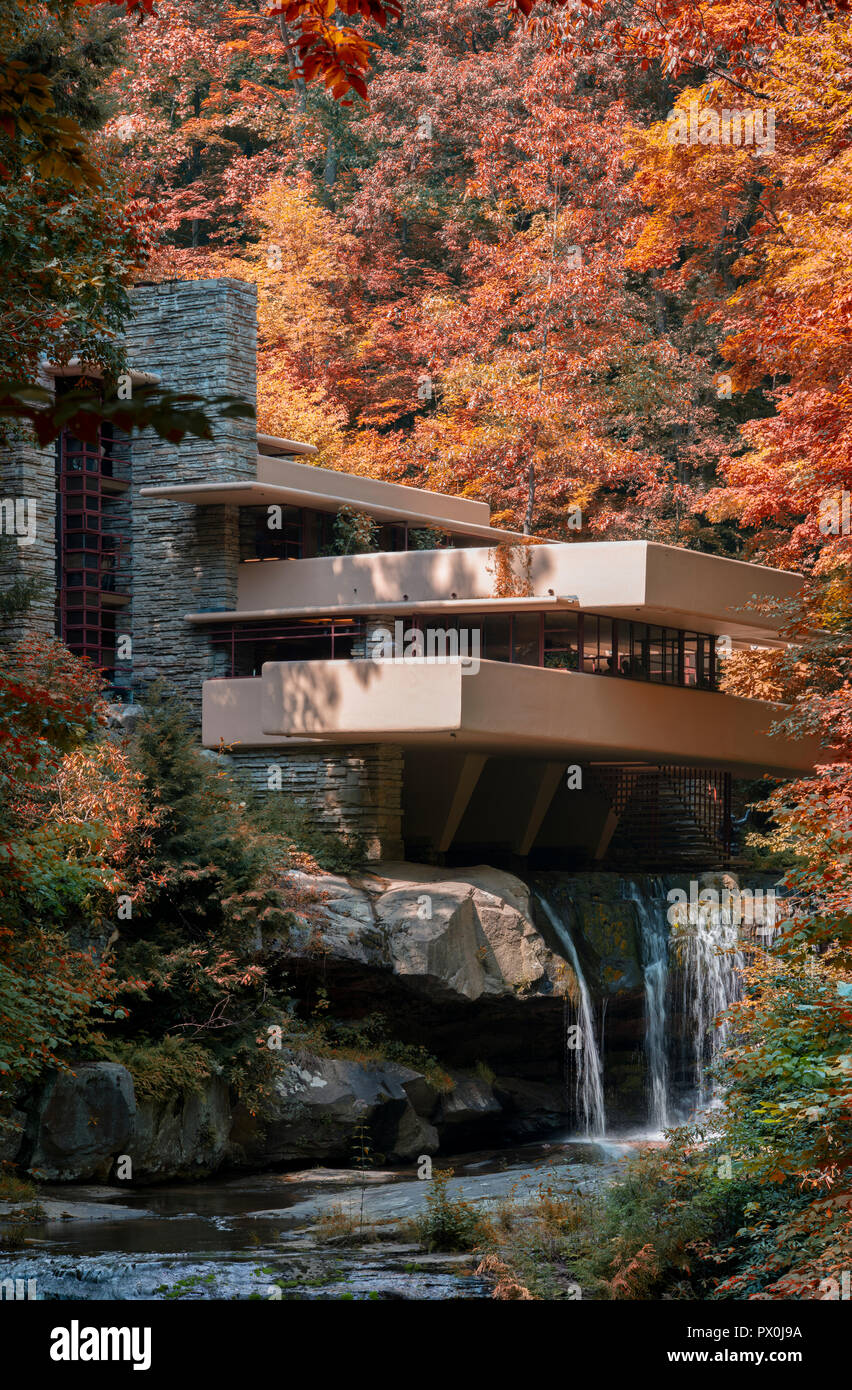 Frank lloyd wright fallingwater house immagini e fotografie stock ad ...