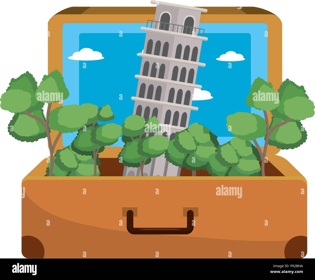 Pisa tower icon cartoon immagini e fotografie stock ad alta risoluzione ...