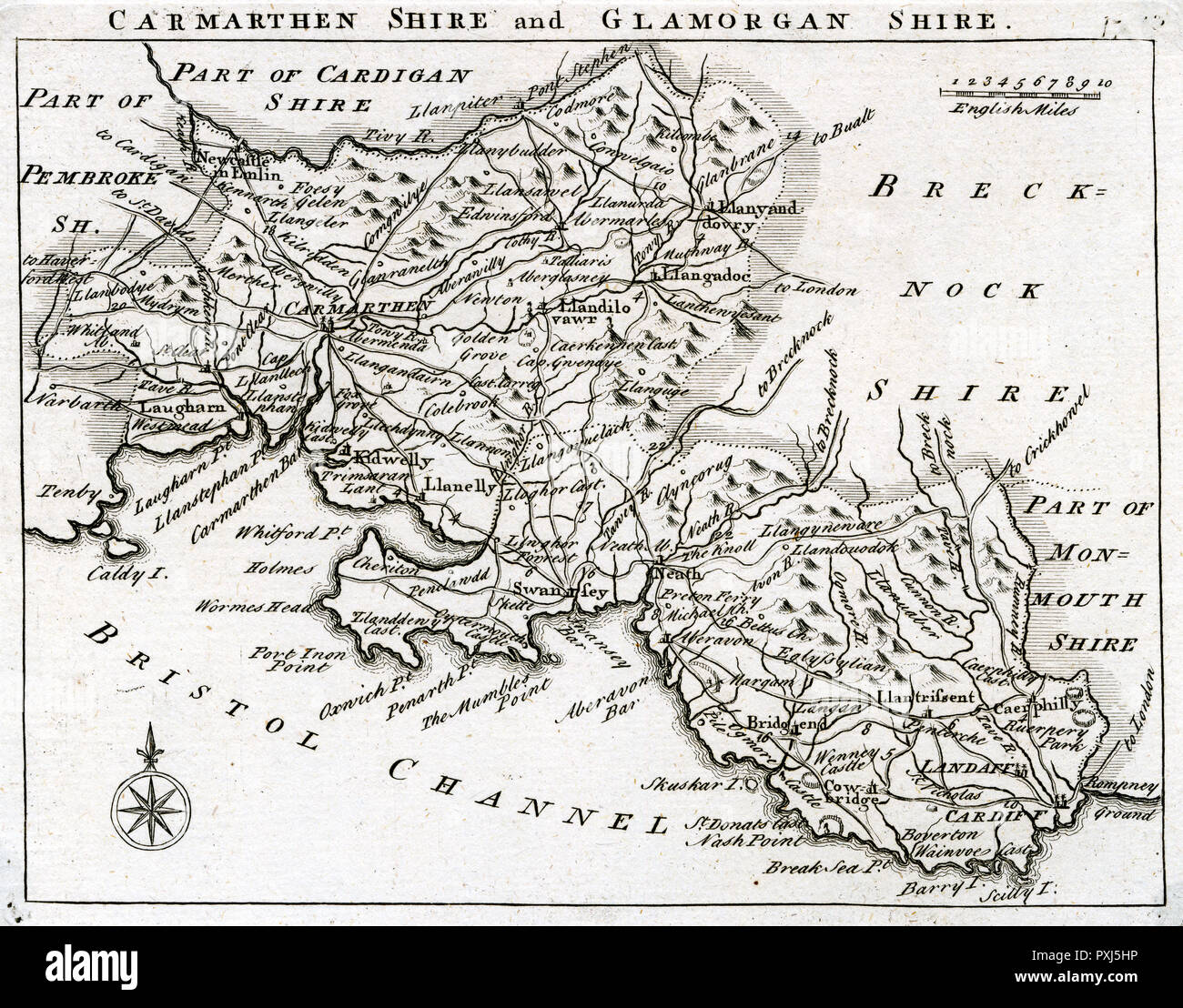 Mappa galles immagini e fotografie stock ad alta risoluzione - Alamy