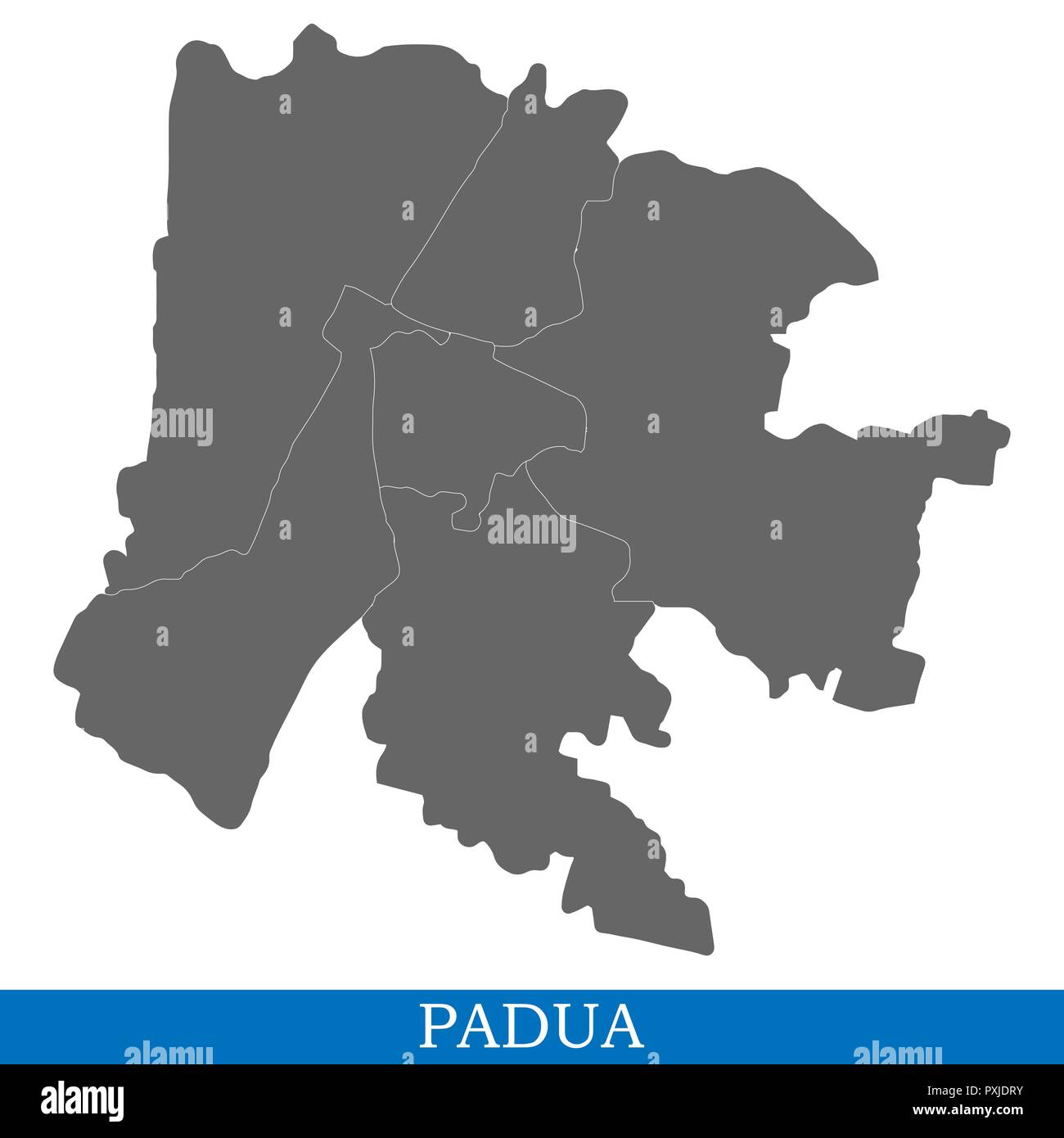 Mappa padova Immagini Vettoriali Stock - Alamy