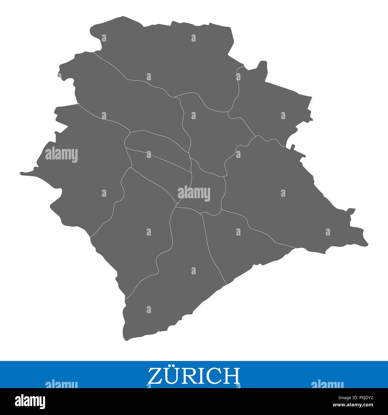 Map of zurich immagini e fotografie stock ad alta risoluzione - Alamy