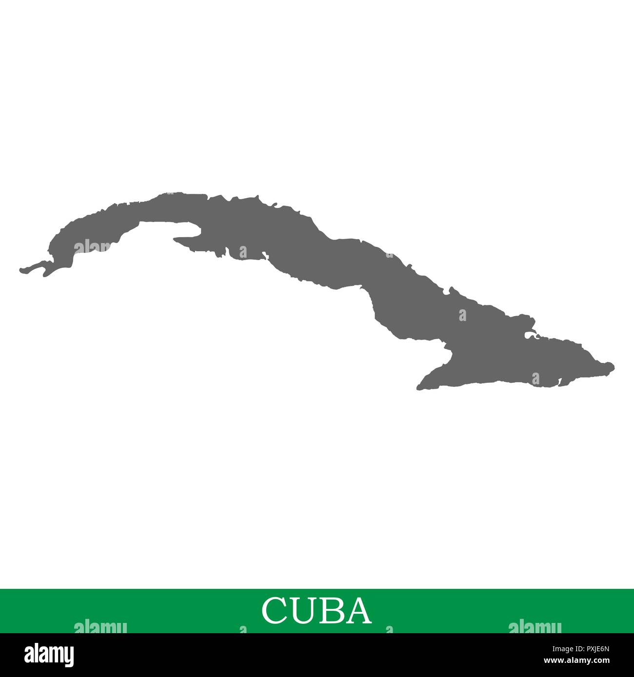 Mapa de division politica de cuba Immagini Vettoriali Stock - Alamy