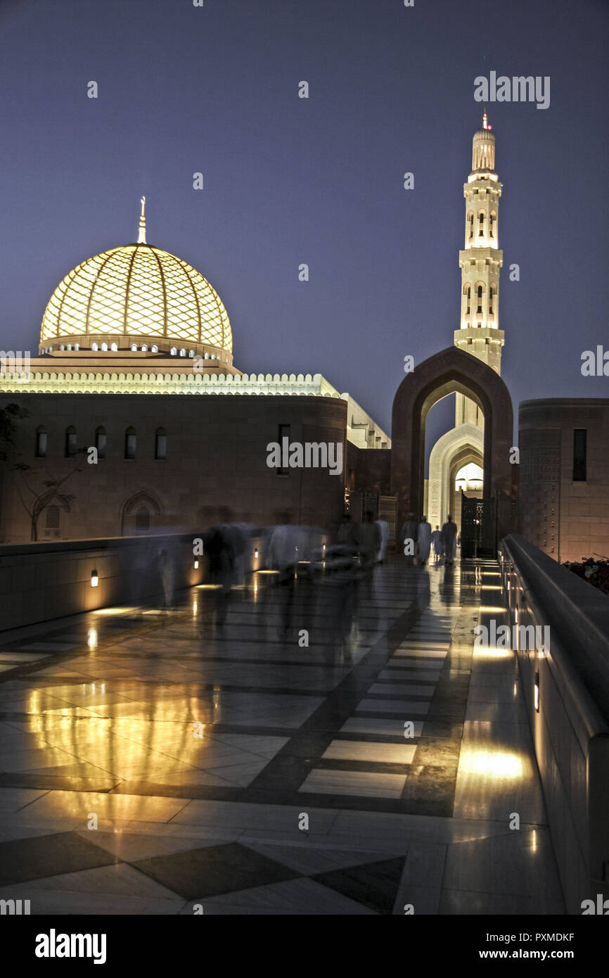Oman Reisen Sultan Qaboos Grand Moschee Muscat Maskat Moschea Masquat ...