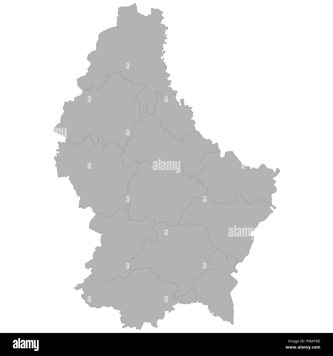 Mappa di lussemburgo Immagini senza sfondo e Foto Stock ritagliate - Alamy
