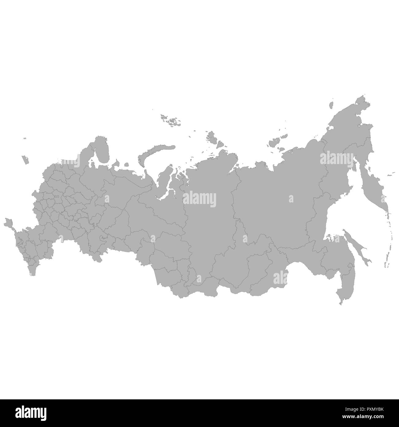 Mappa russia e suoi confini immagini e fotografie stock ad alta ...