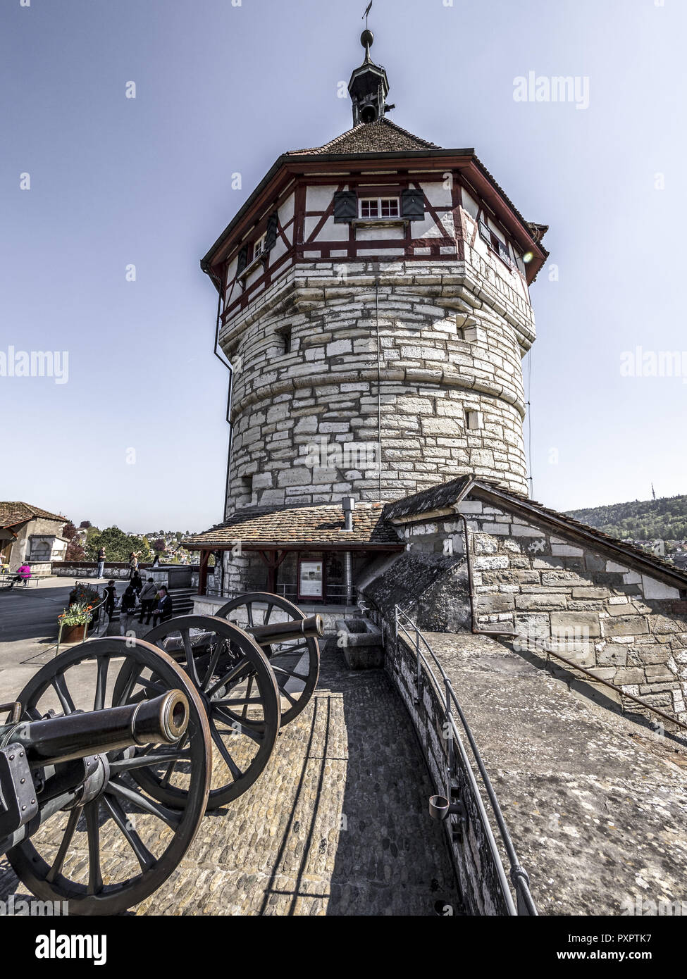 Il castello di munot a schaffhausen immagini e fotografie stock ad alta ...