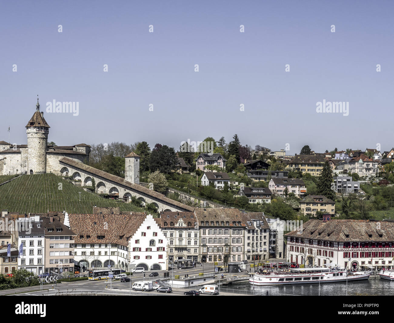 Il castello di munot a schaffhausen immagini e fotografie stock ad alta ...