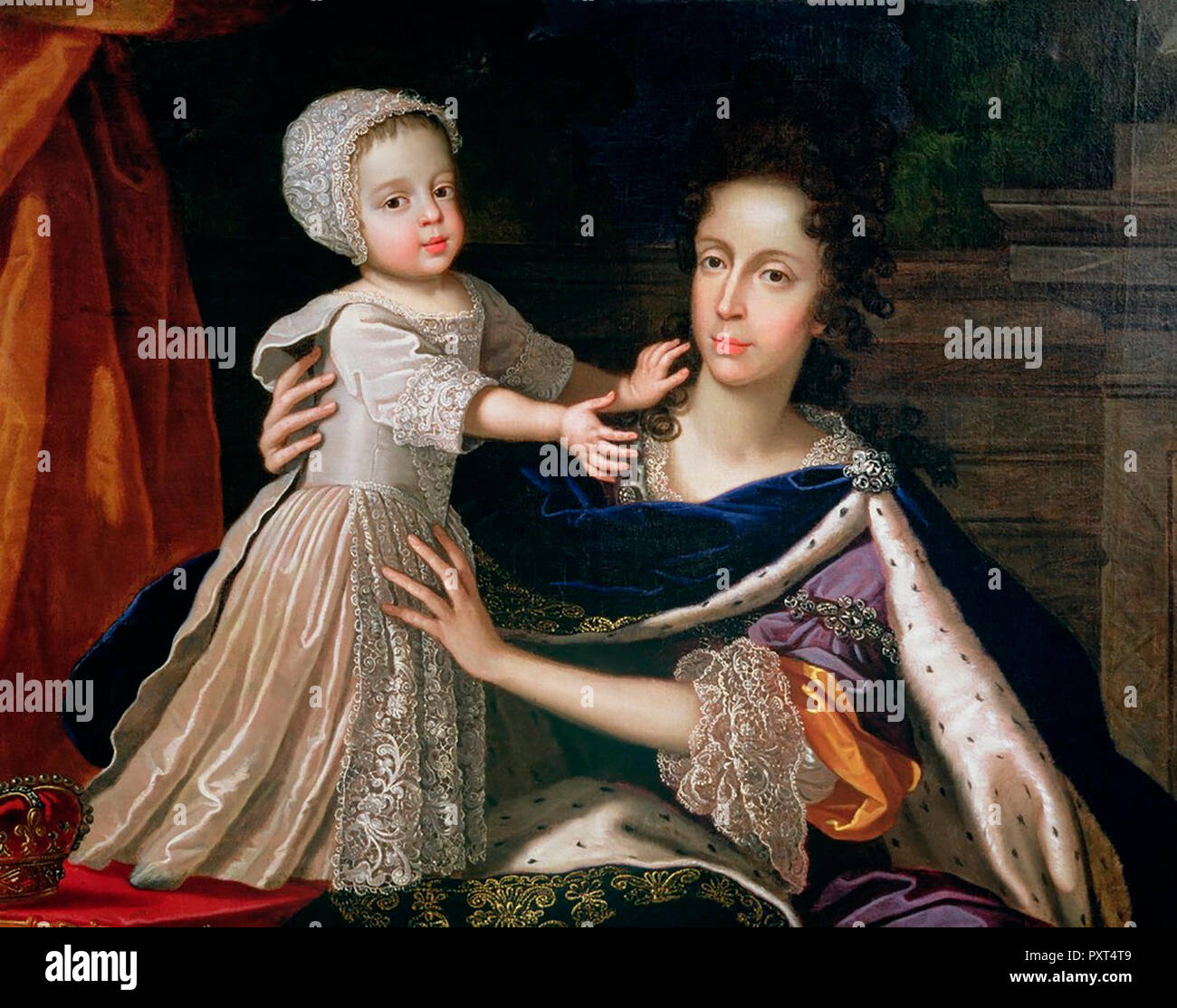 Giacomo III e Maria di Modena - La Regina moglie di Giacomo II, con il ...