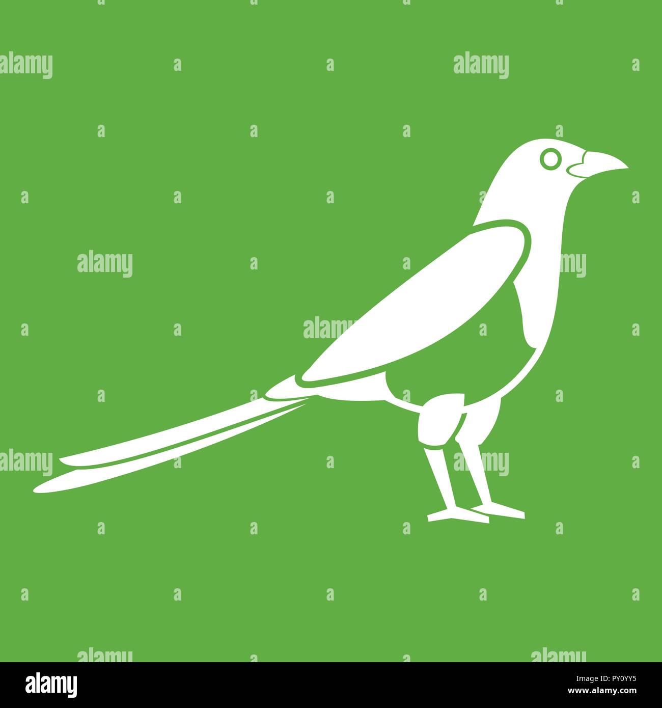 Disegno della gazza eurasiatica Immagini Vettoriali Stock - Alamy