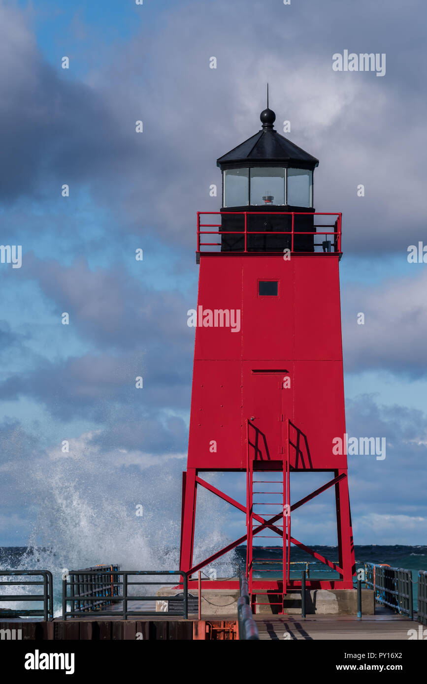 Faro del molo sud di charlevoix immagini e fotografie stock ad alta ...