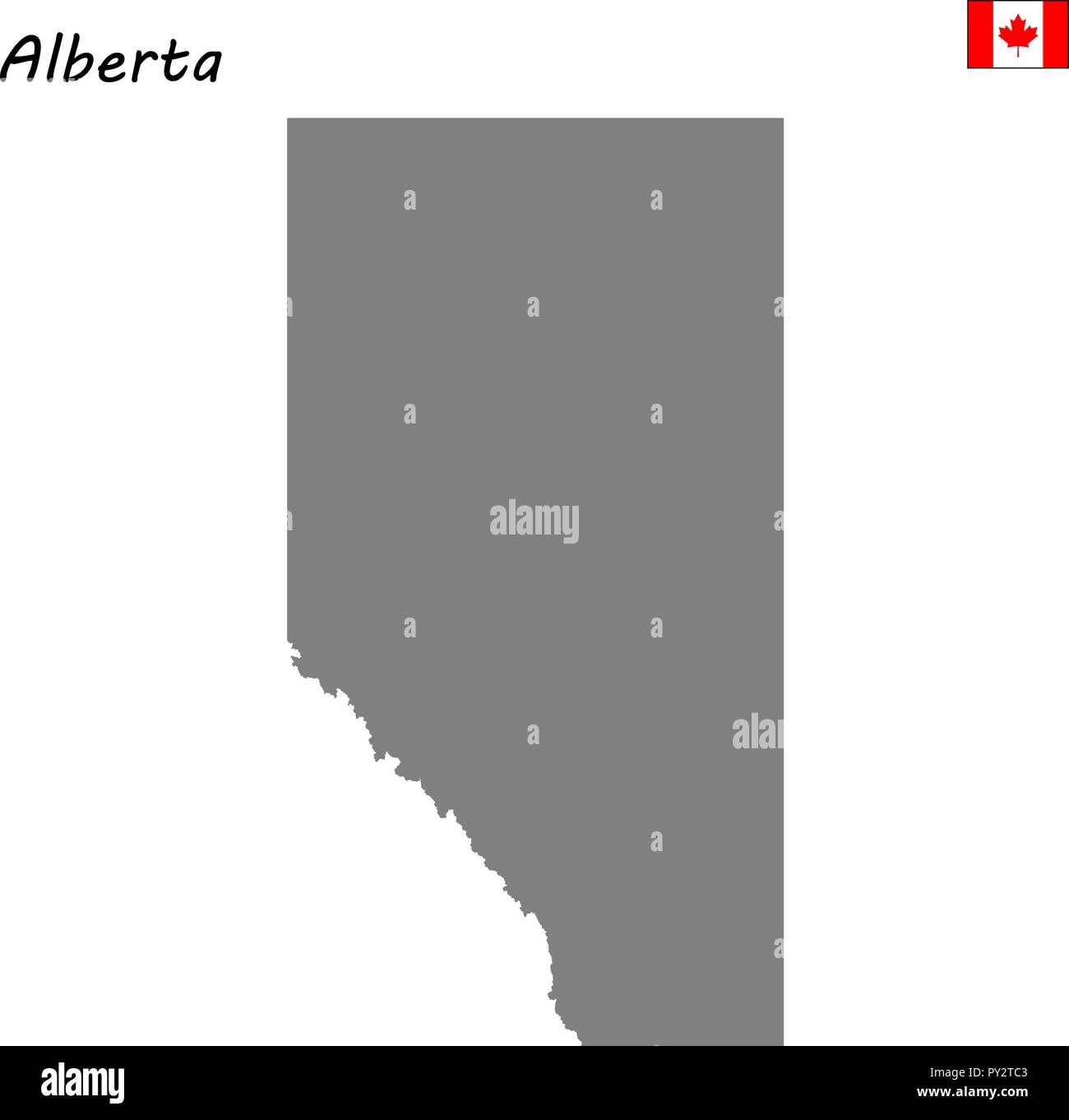 Mapa político de alberta Immagini Vettoriali Stock - Alamy