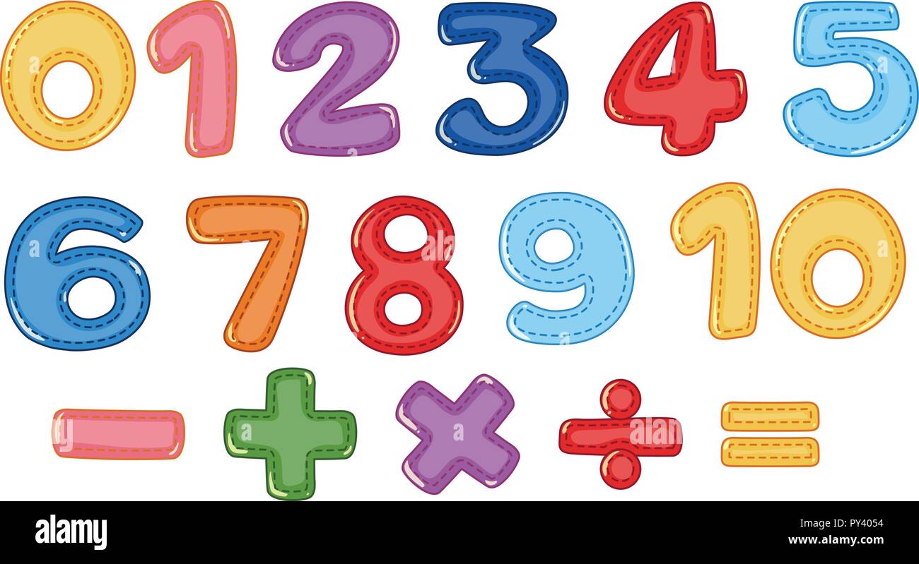Math symbols Immagini Vettoriali Stock - Alamy
