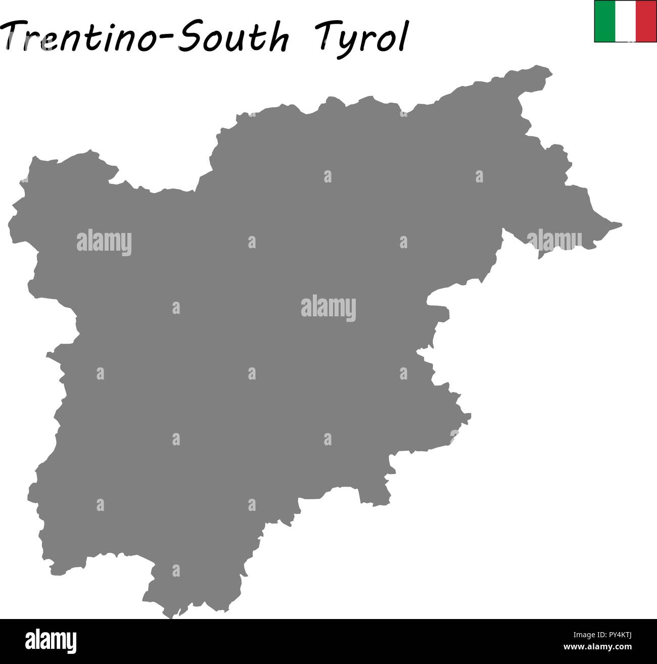 Mappa sud italia amministrative immagini e fotografie stock ad alta ...