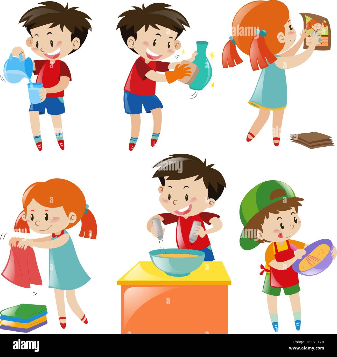 Cose da fare con i bambini Immagini Vettoriali Stock - Alamy