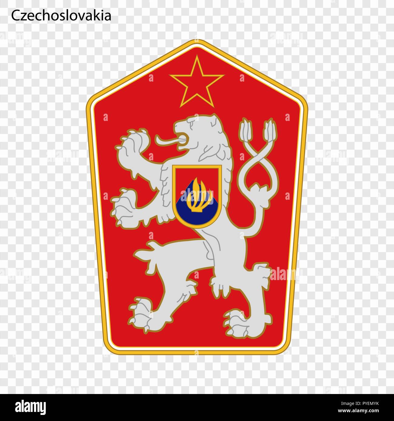 Stemma della cecoslovacchia Immagini Vettoriali Stock - Alamy