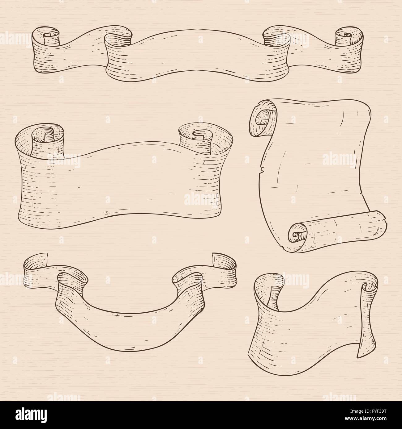 Carta pergamena beige Immagini Vettoriali Stock - Alamy