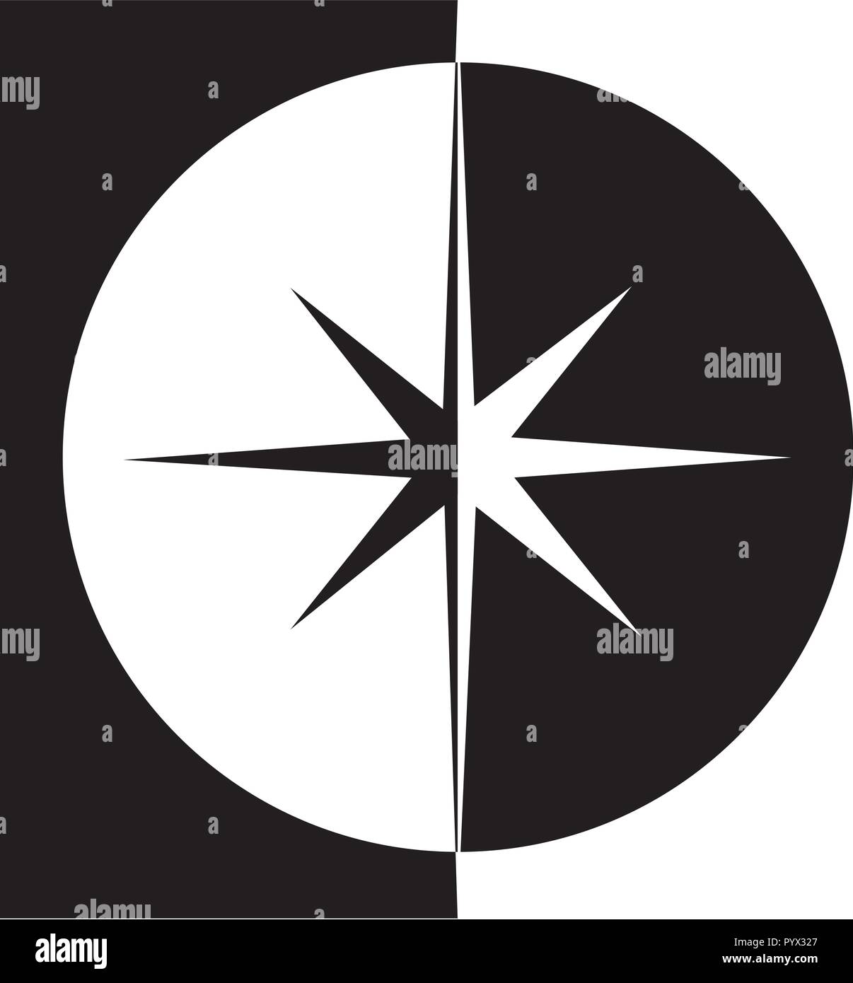 Stella del vettore . Retro-Star . Star sfondo . Stella nera . Star Sign ...