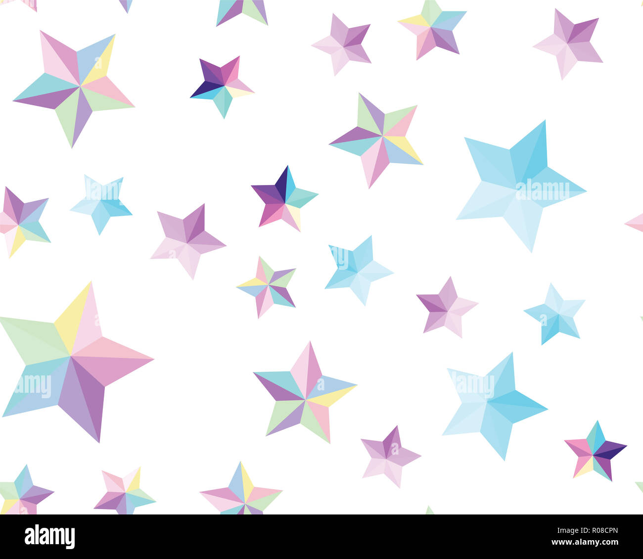 Modello senza cuciture con sky e colorate stelle. sfondo di ...