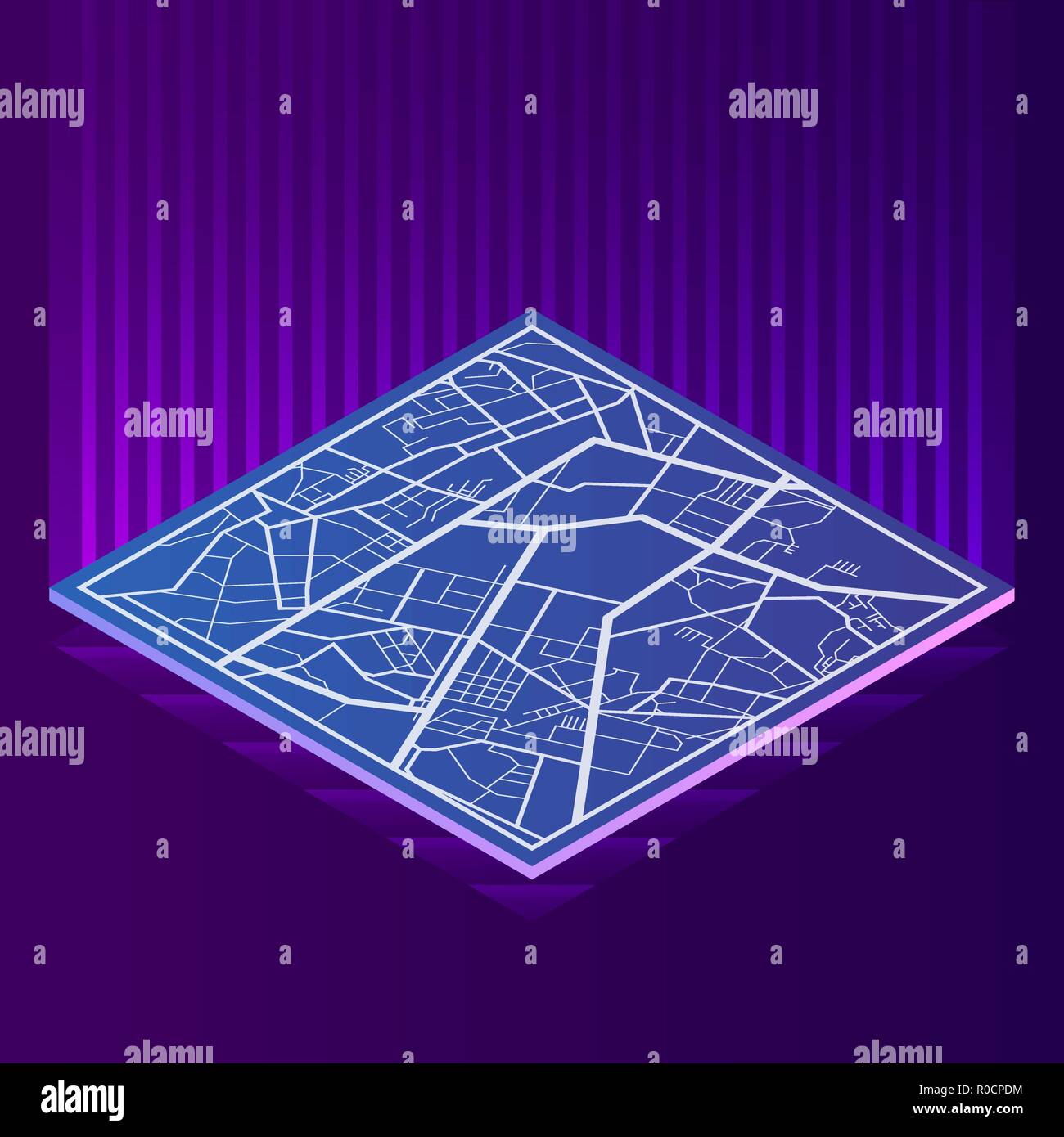 Mappa Isometrica Immagini Vettoriali Stock - Alamy