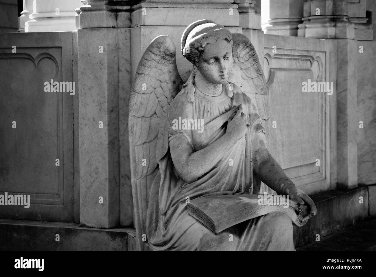 Statua di pietra angelo piangente immagini e fotografie stock ad alta ...
