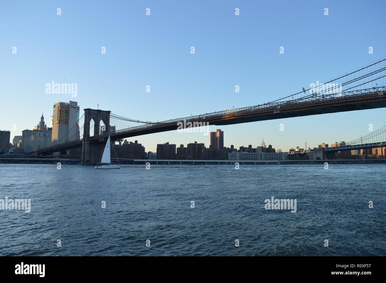 Tramonto del ponte di brooklyn immagini e fotografie stock ad alta ...