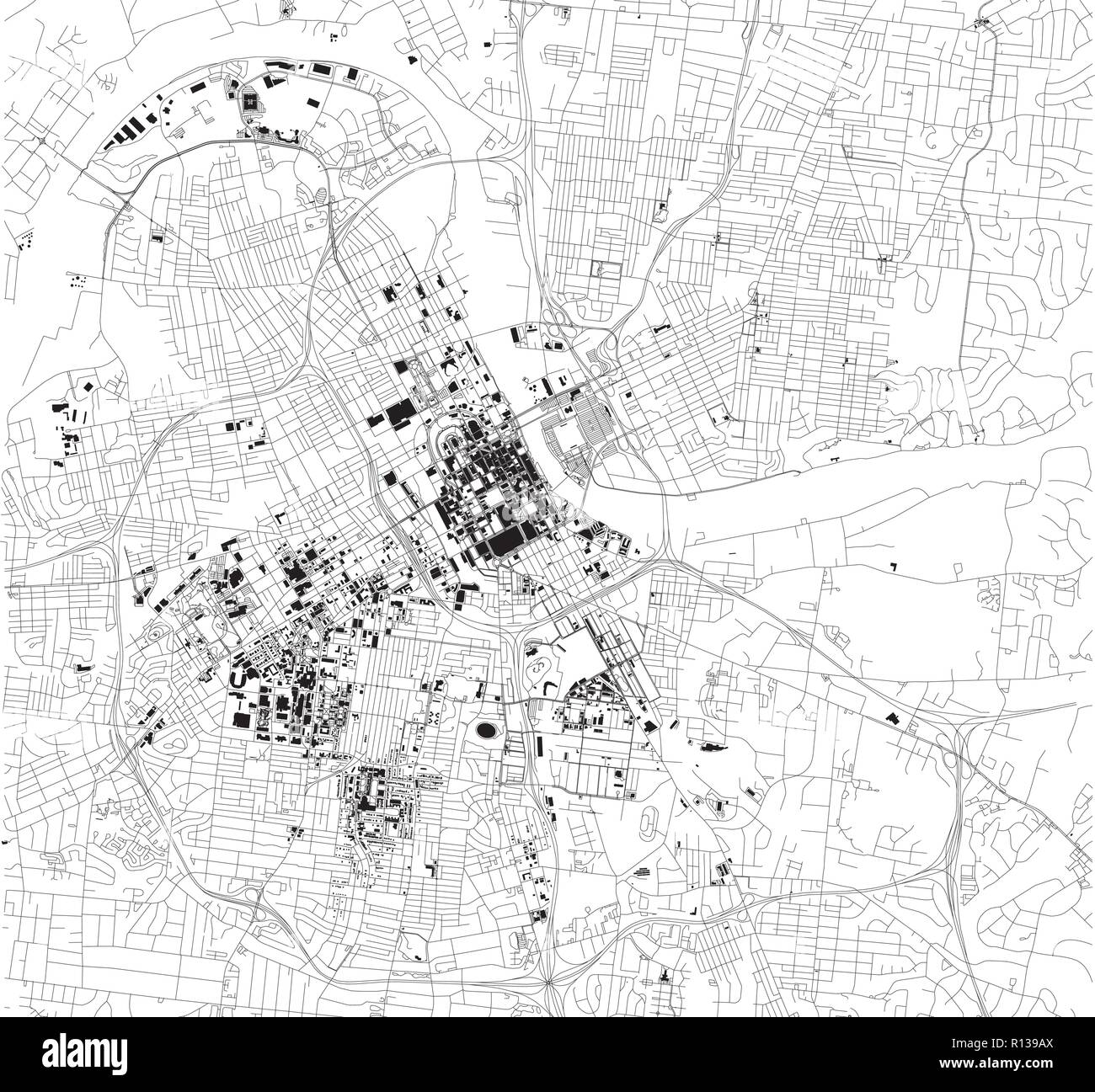 Mappa di nashville immagini e fotografie stock ad alta risoluzione ...