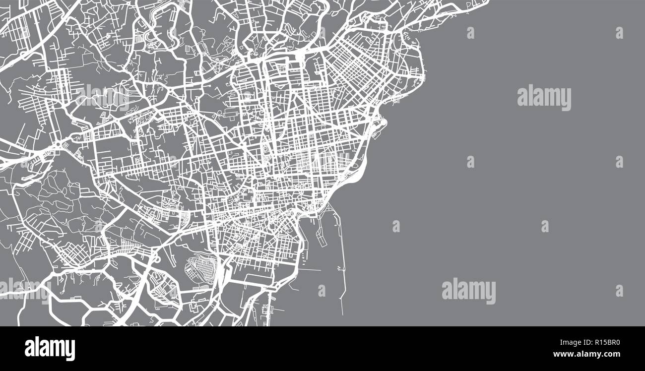 Vettore della mappa di catania immagini e fotografie stock ad alta ...