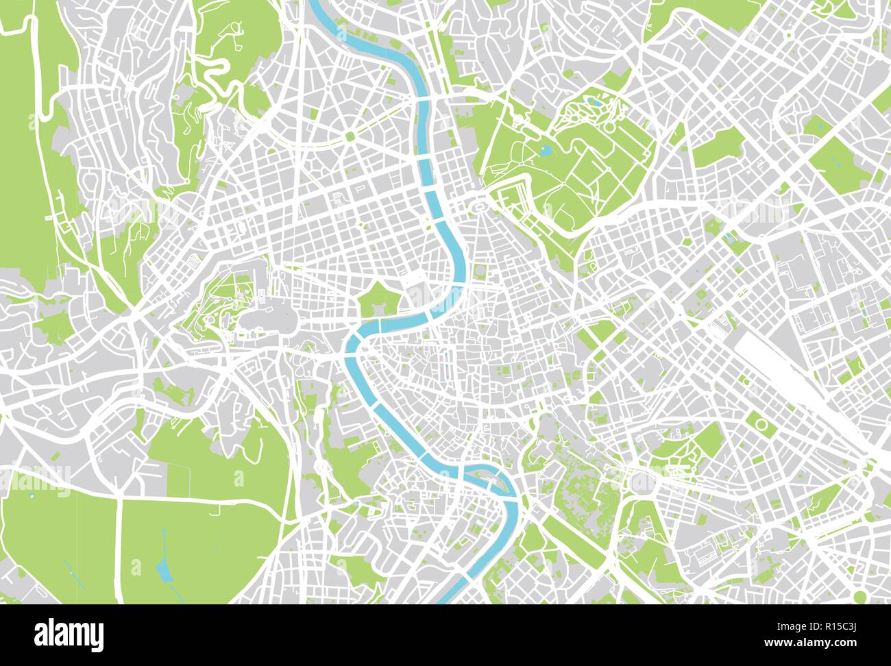 Mappa di roma Immagini Vettoriali Stock - Alamy