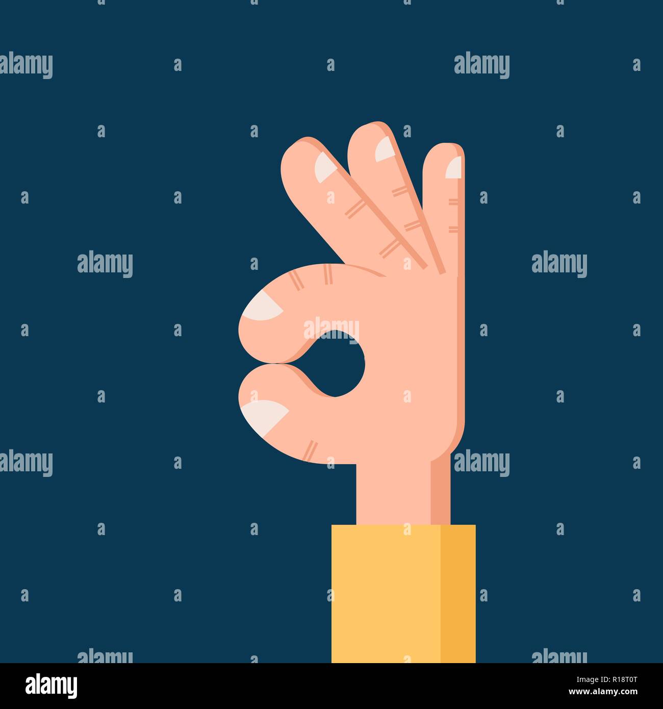 Simbolo del dito Immagini Vettoriali Stock - Alamy