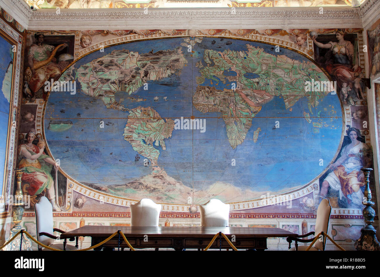 Mappa del mondo di giovanni antonio da varese immagini e fotografie ...