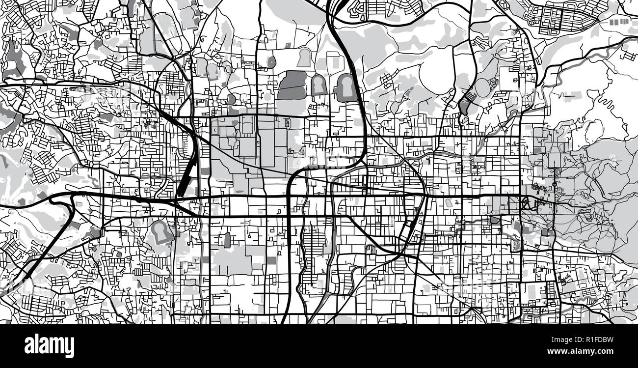 Map of nara immagini e fotografie stock ad alta risoluzione - Alamy