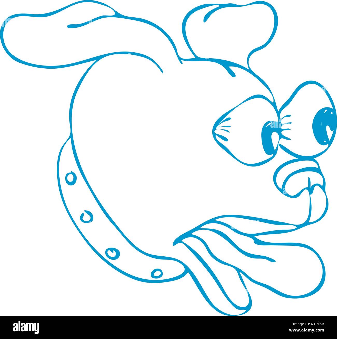 Disegno stile sketch illustrazione di un Labrador Retriever, Black Lab ...