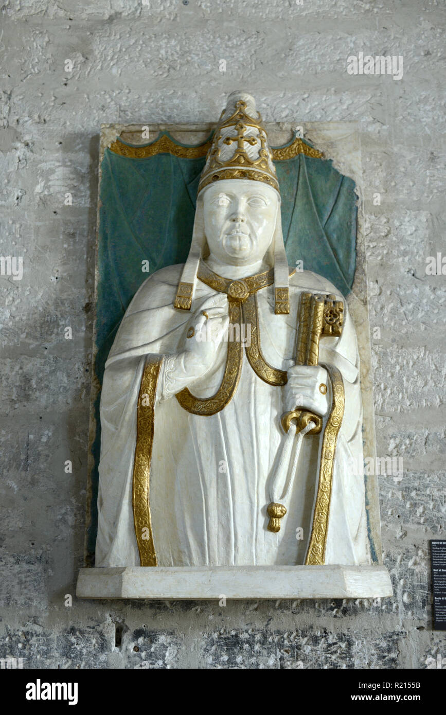 Copia in gesso del busto di papa Benedetto XII (1334-1342) nel Palais ...