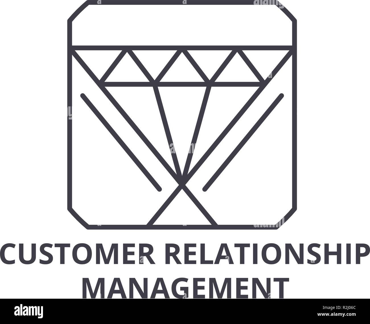 Gestione delle relazioni con i clienti crm Immagini Vettoriali Stock ...