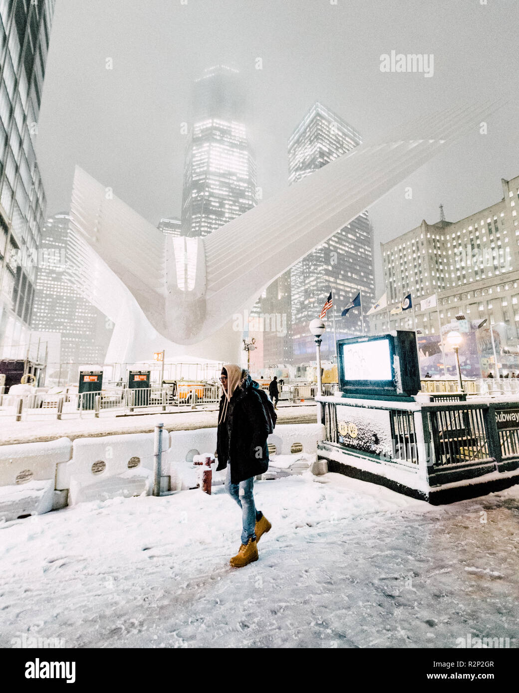 Times square snow blizzard immagini e fotografie stock ad alta ...