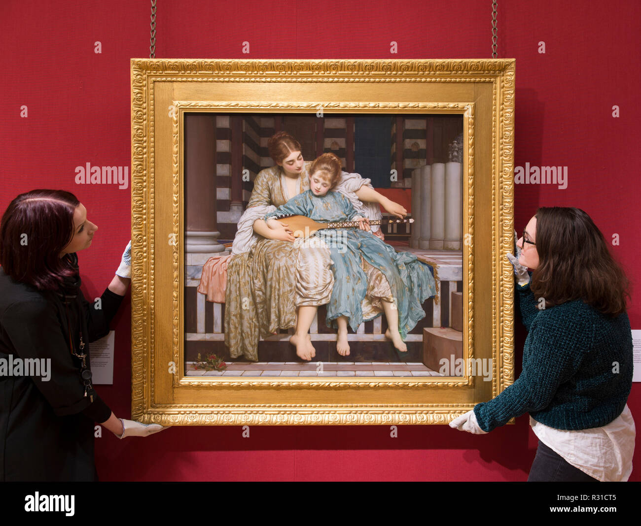 Lord frederic leighton music lesson immagini e fotografie stock ad alta ...