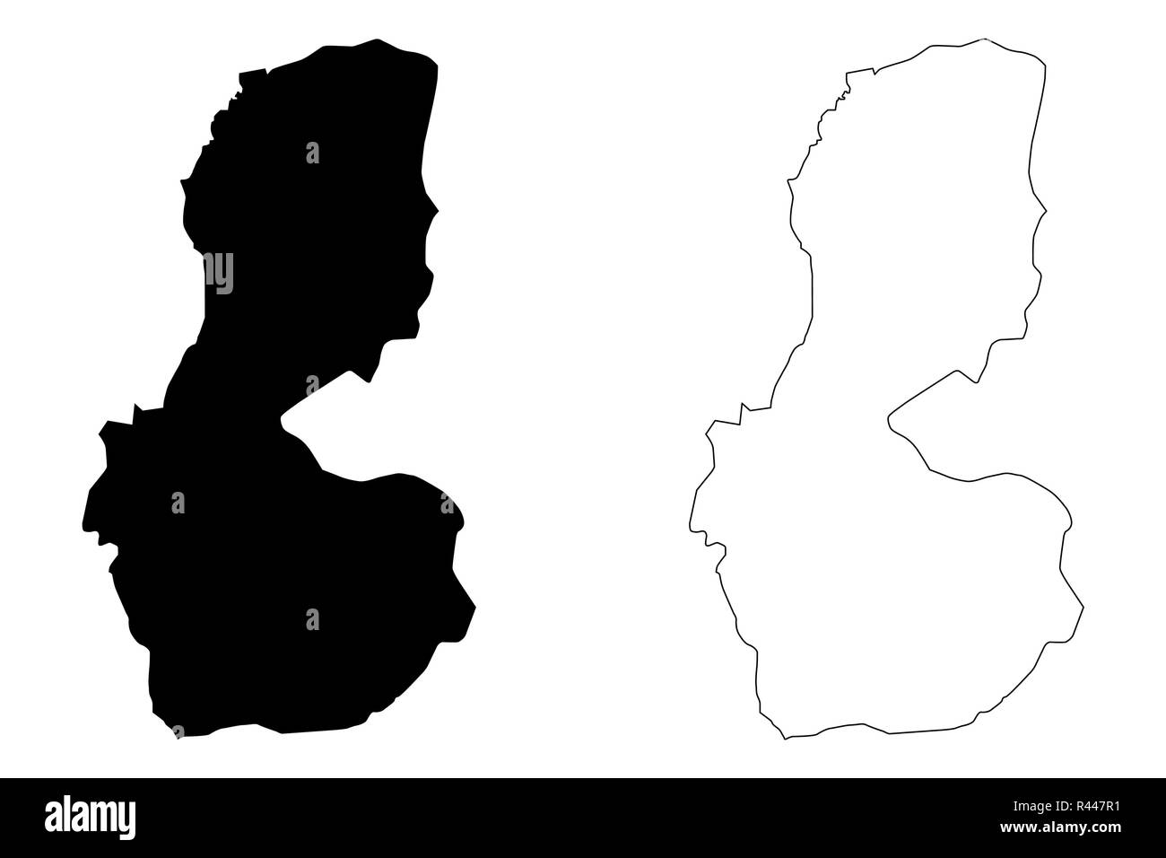 Batman (Province della Repubblica di Turchia) mappa illustrazione ...