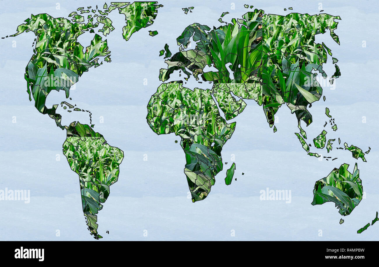 Mappa del mondo eco Immagini e Fotos Stock - Alamy
