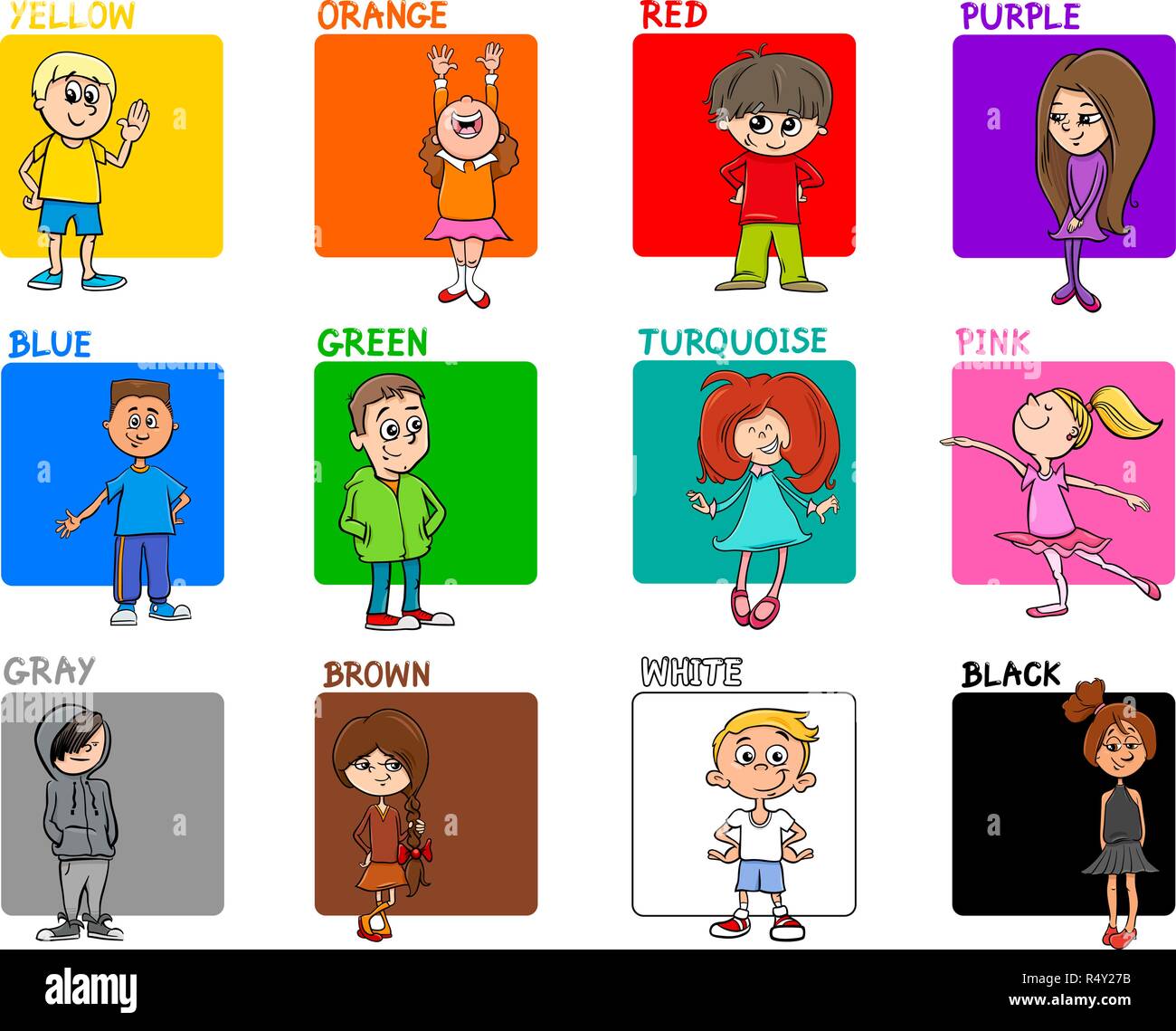 Colori base per bambini immagini e fotografie stock ad alta risoluzione ...